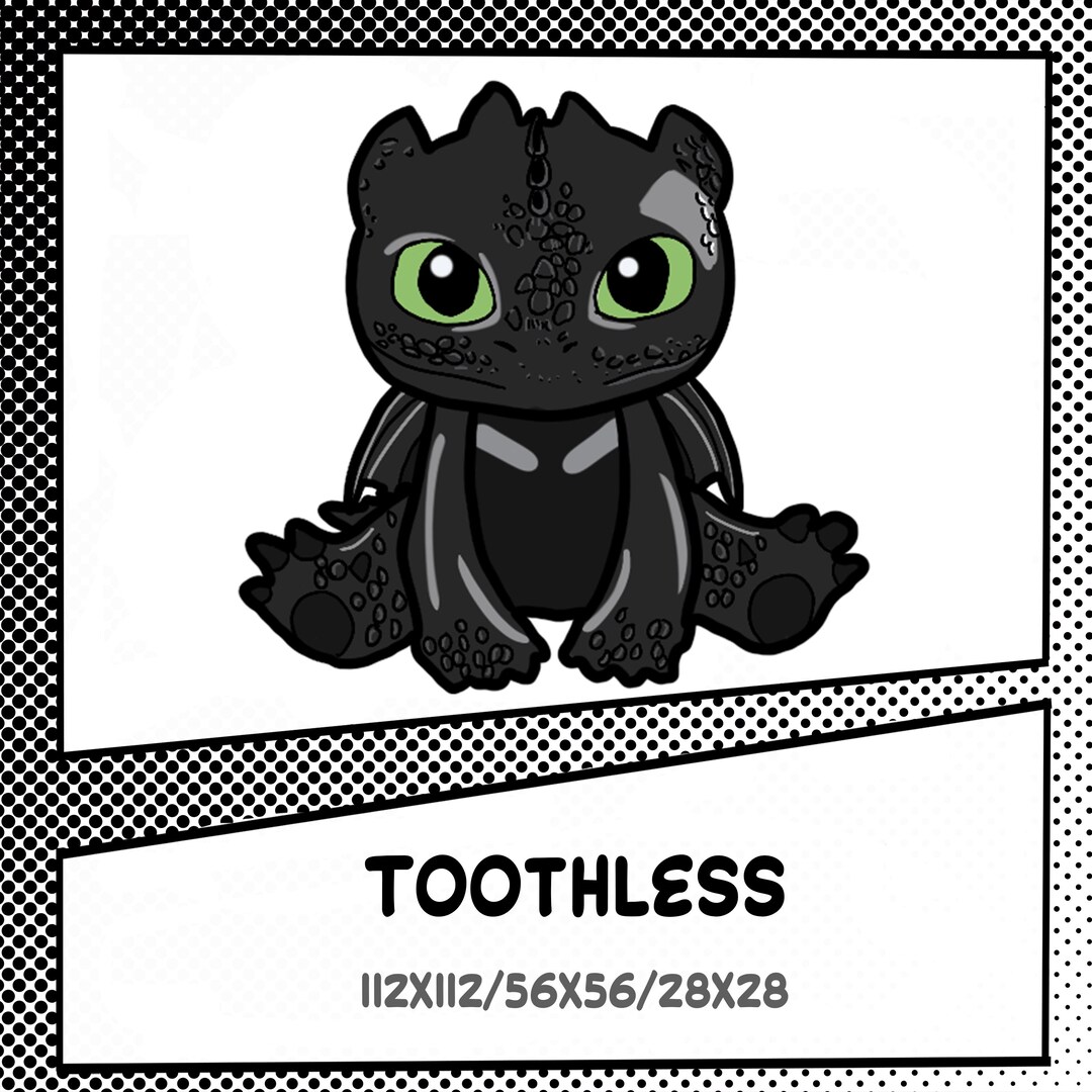 Cute Toothless Emote | How to Train Your Dragon Emote for Twitch ...