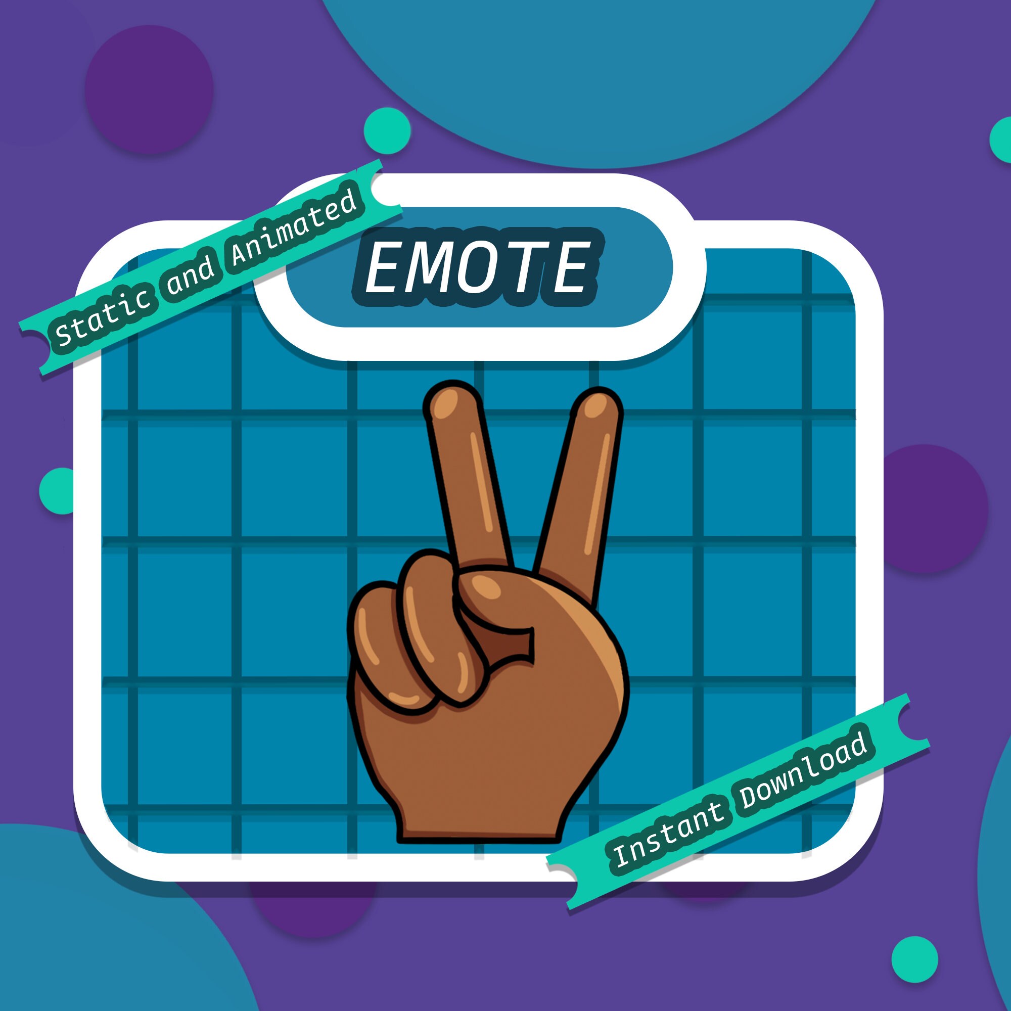 Animated & Static Peace Out Emote for Twitch, Discord, Youtube ...