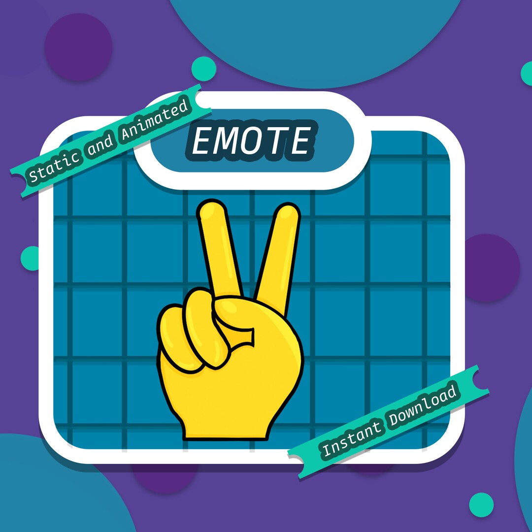 Animated & Static Peace Out Emote for Twitch, Discord, Youtube ...