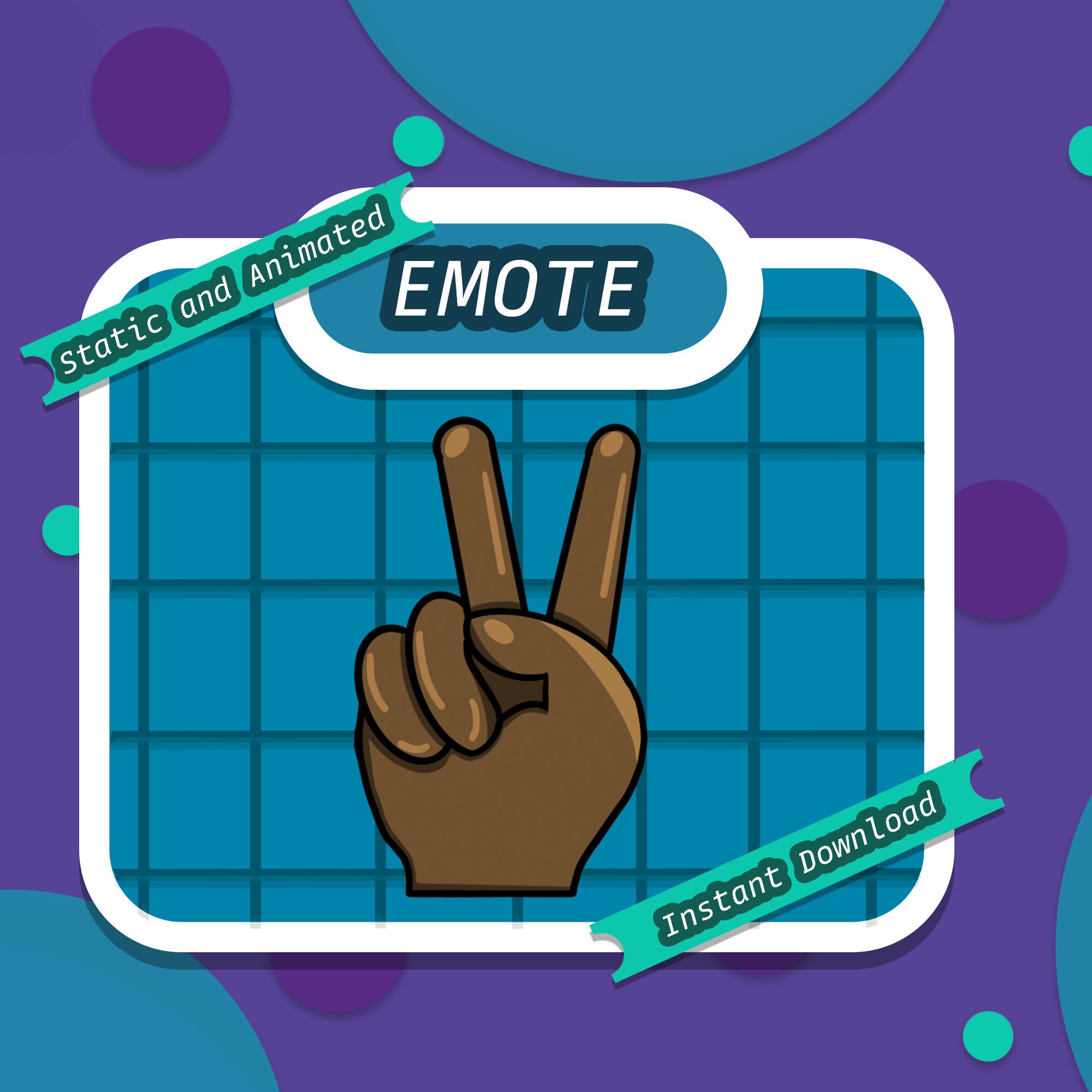 Animated & Static Peace Out Emote for Twitch, Discord, Youtube ...