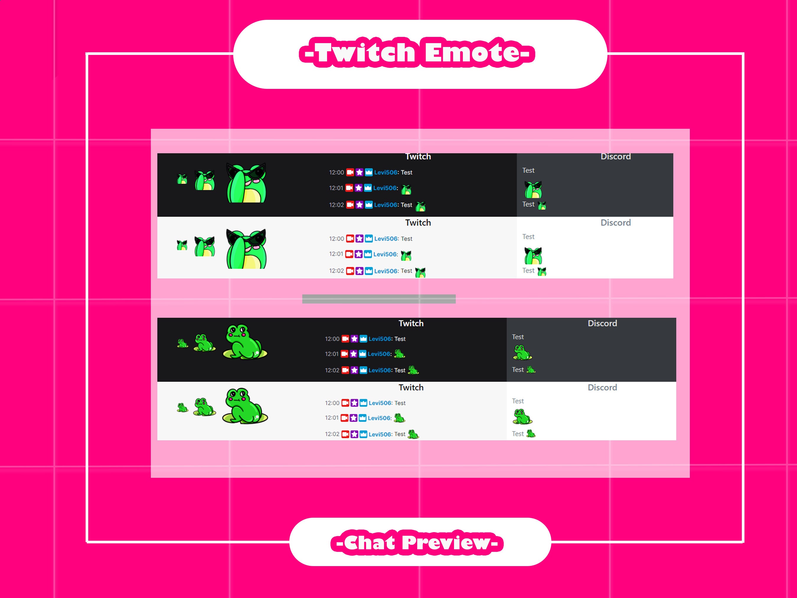 Frog Duo Emotes Booty Frog and Cool Frog Twitch, Youtube, Discord - Etsy