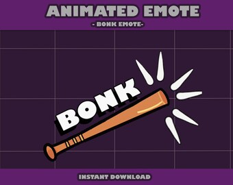 Anime Bonk Emote Twitch Emote Youtube Emote Discord - Etsy