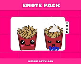 Frog Duo Emotes Booty Frog and Cool Frog Twitch, Youtube, Discord - Etsy