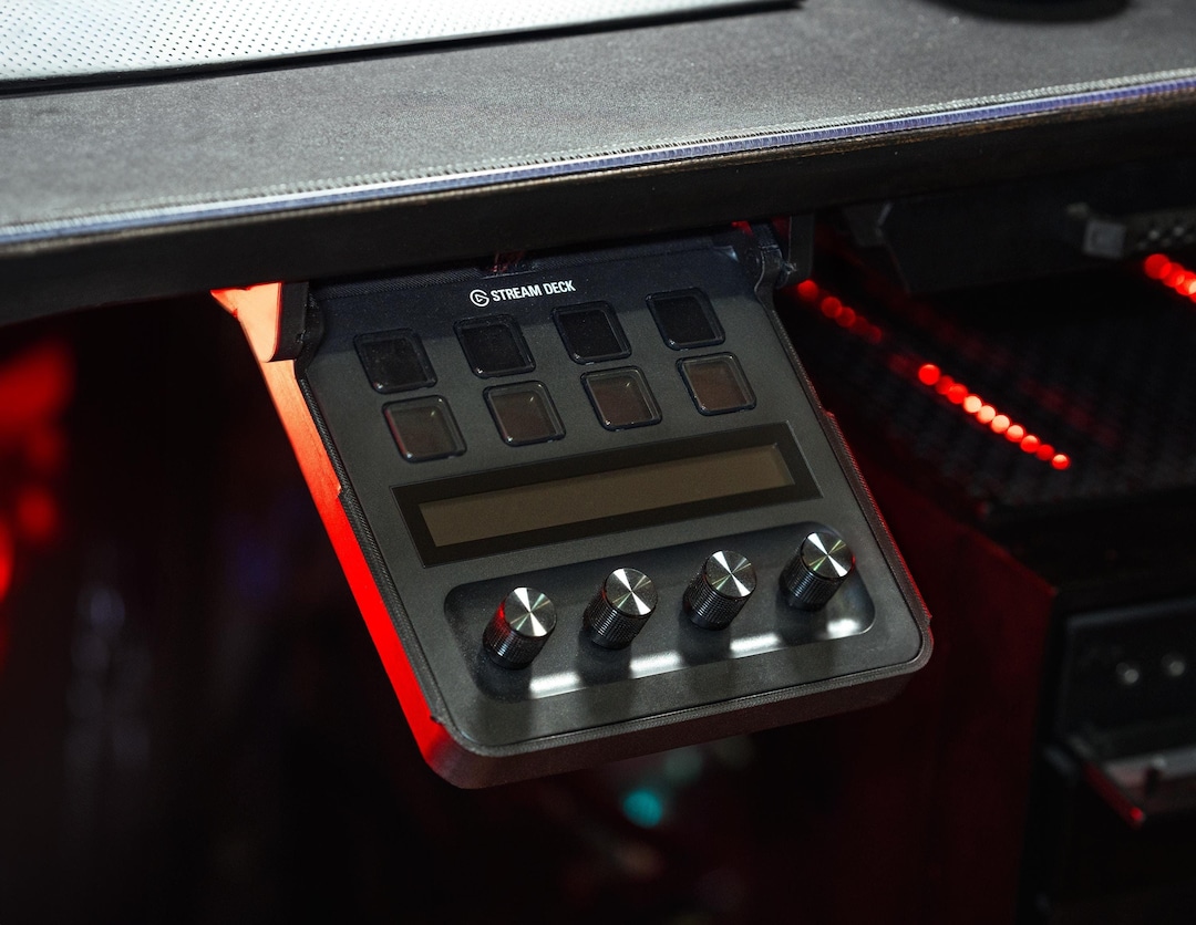 Streamdeck + Plus Under-desk Sliding Mount, Minimal Footprint, Partial ...
