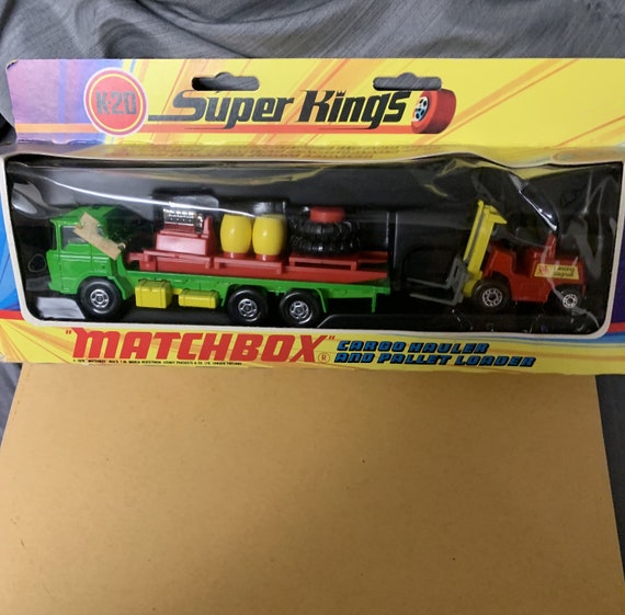 Matchbox Super Kings Cargo Hauler and Pallet Loader in Box - Etsy