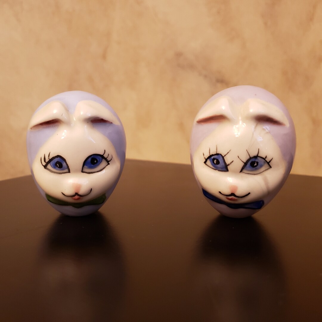 Vintage Ceramic Easter Eggs, Hand Painted and Glazed Vintage Easter ...