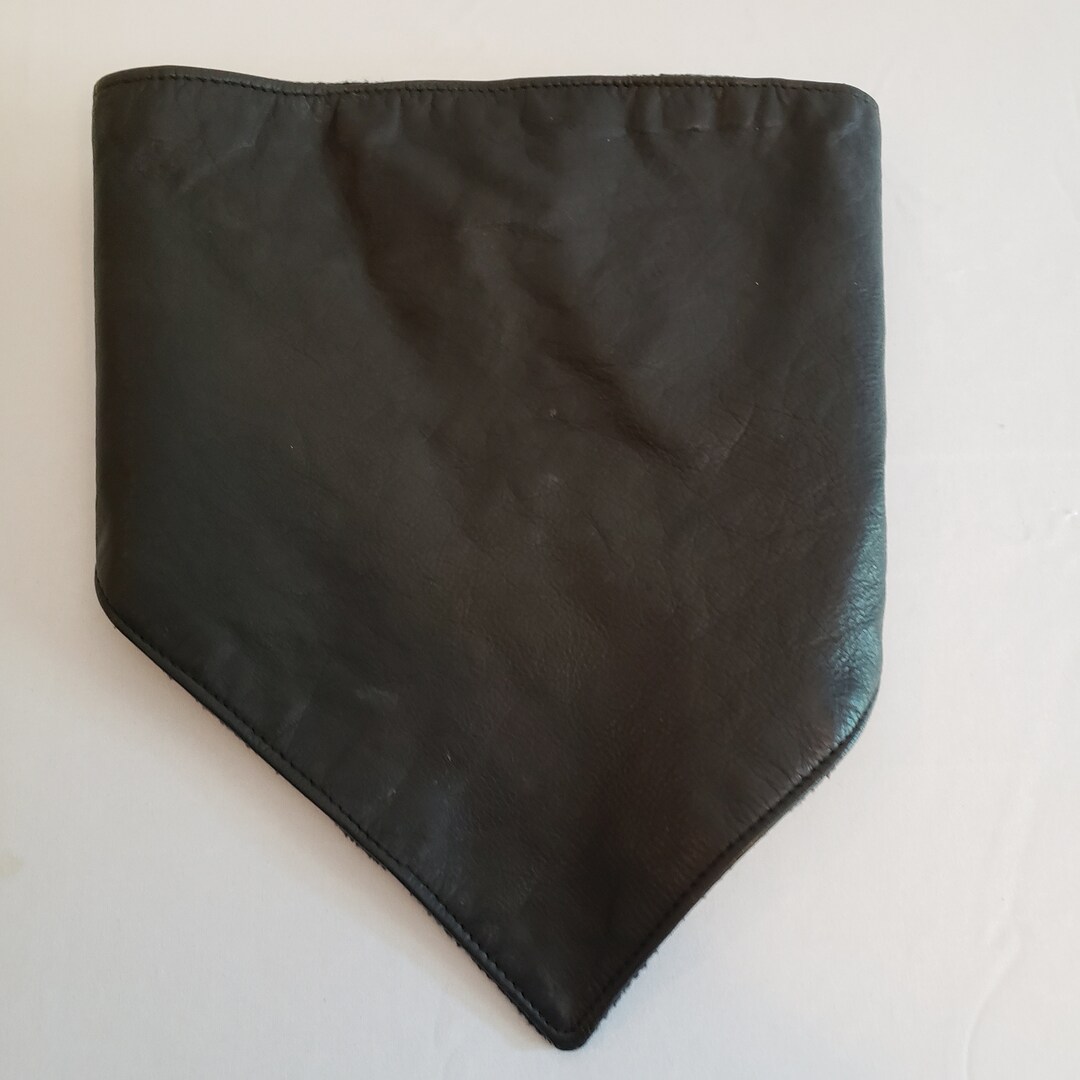 Unisex Leather Bandana, Motorcycle Bandana, Motorcycle Scarf, Leather ...