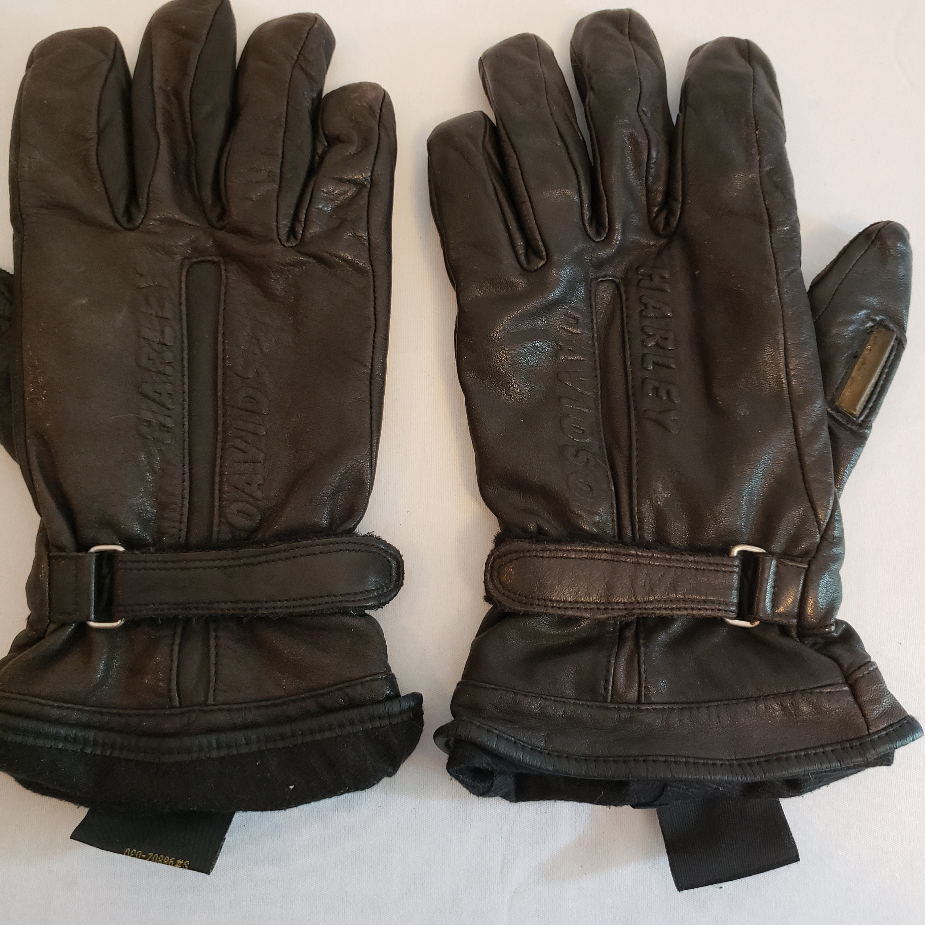 Men's Harley Davidson Genuine Leather Gloves, Men's Motorcycle Gloves ...