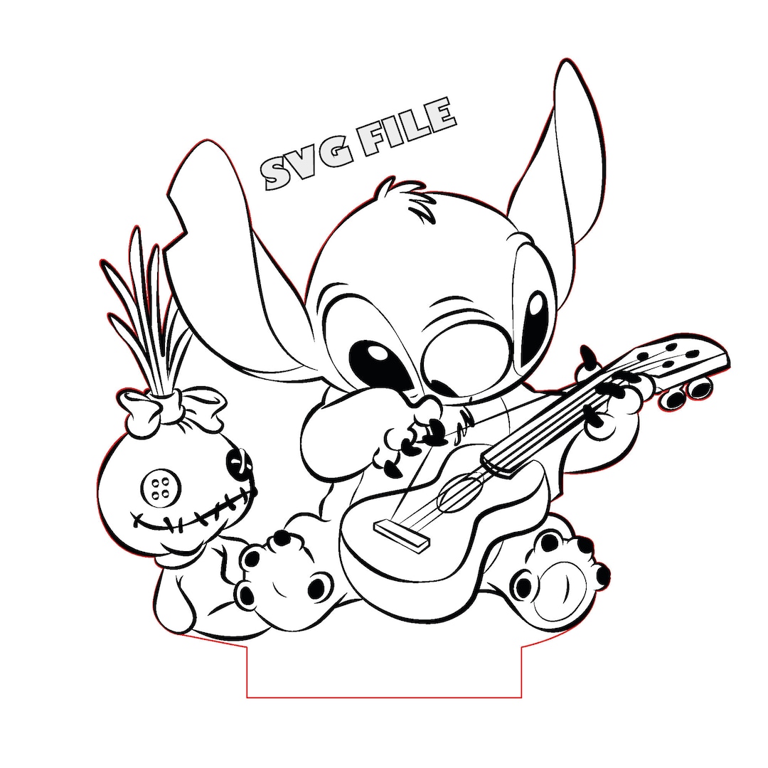 Stitch SVG Lasercut File - Etsy