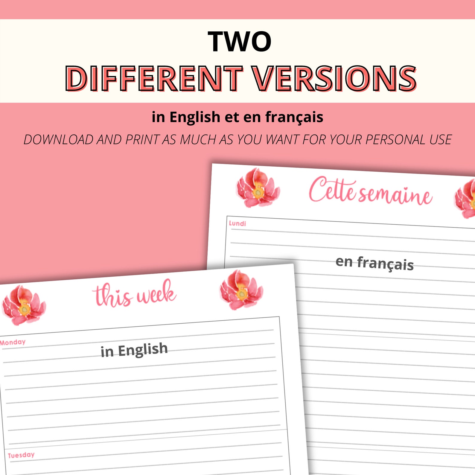 Printable Journal, Printable Journal Pages, Blank Journal, Watercolor ...