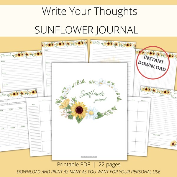 Printable Diary Pages Lined - Etsy