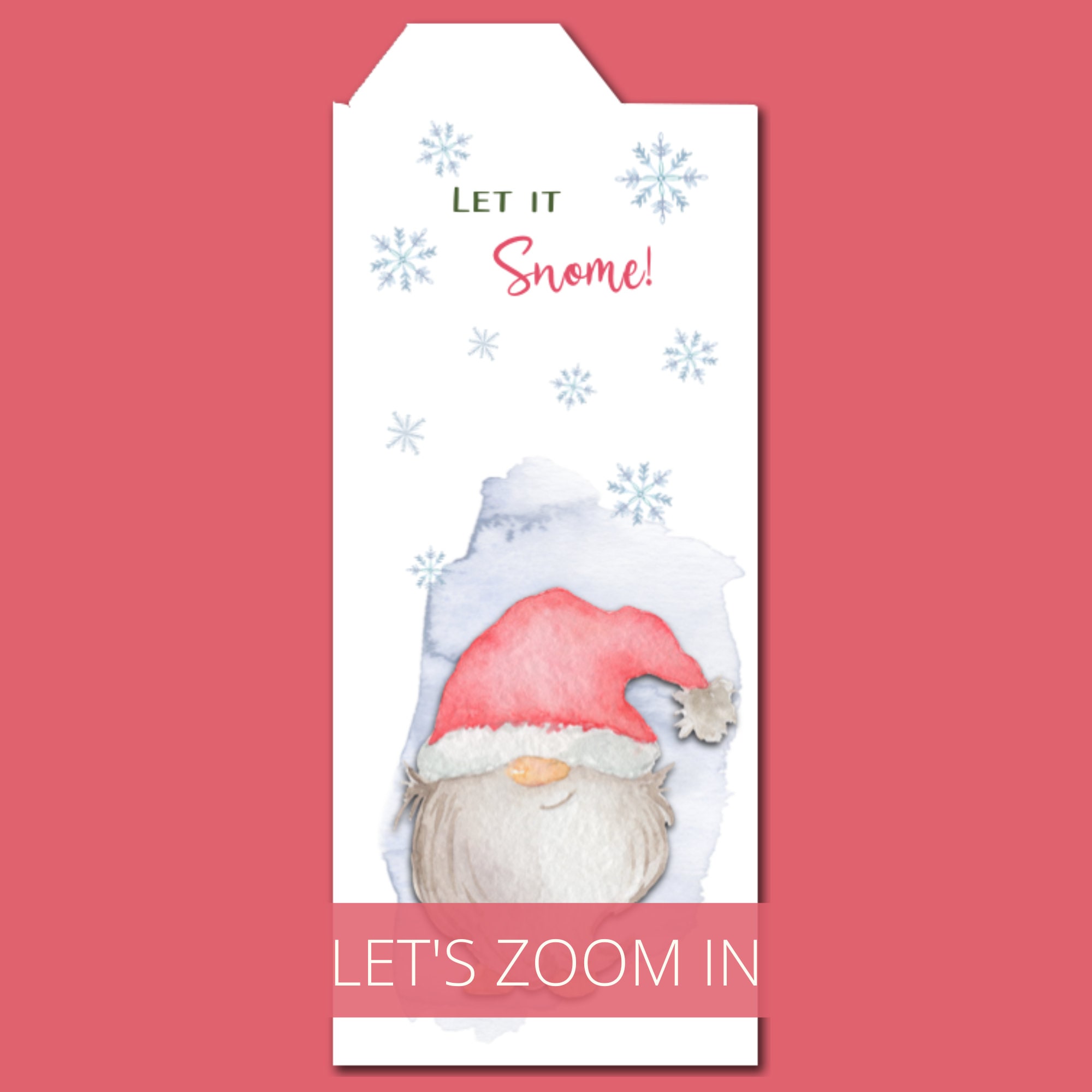 Bookmark Printable With Watercolor Gnomes // Planner Christmas - Etsy