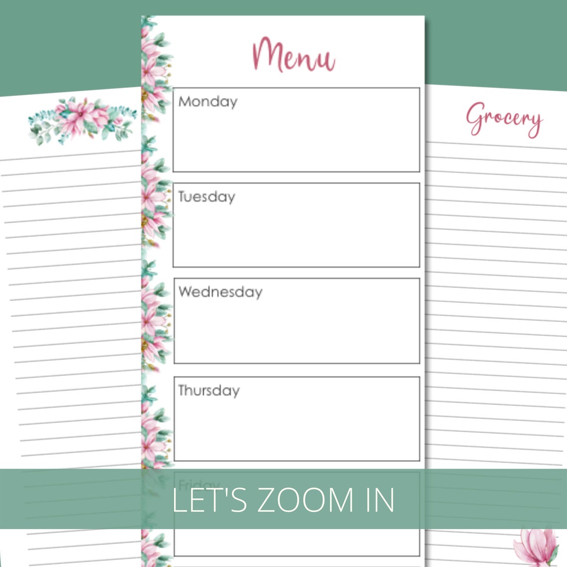 Printable to Do Lists Magnolia and Eucalyptus // Grocery List Printable ...