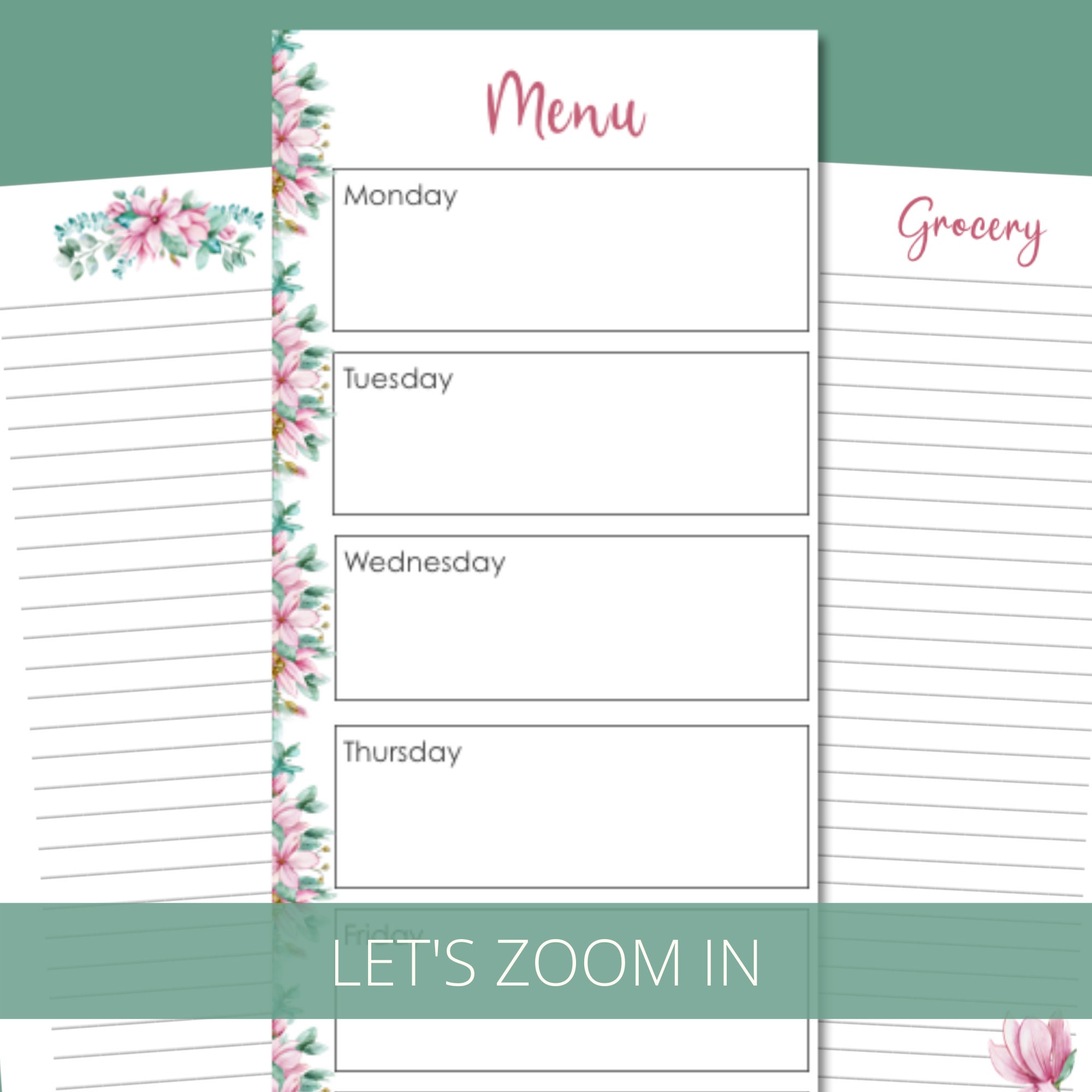 Printable to Do Lists Magnolia and Eucalyptus // Grocery List Printable ...