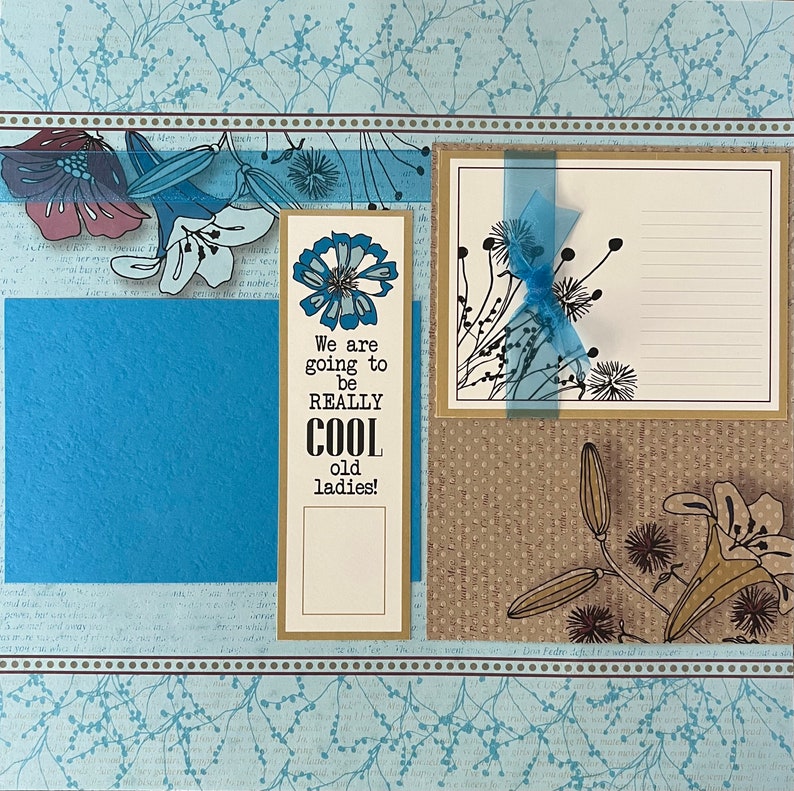 Pre-made Scrapbook Pages, 12x12, Friendship Theme, Perfect for Framing ...