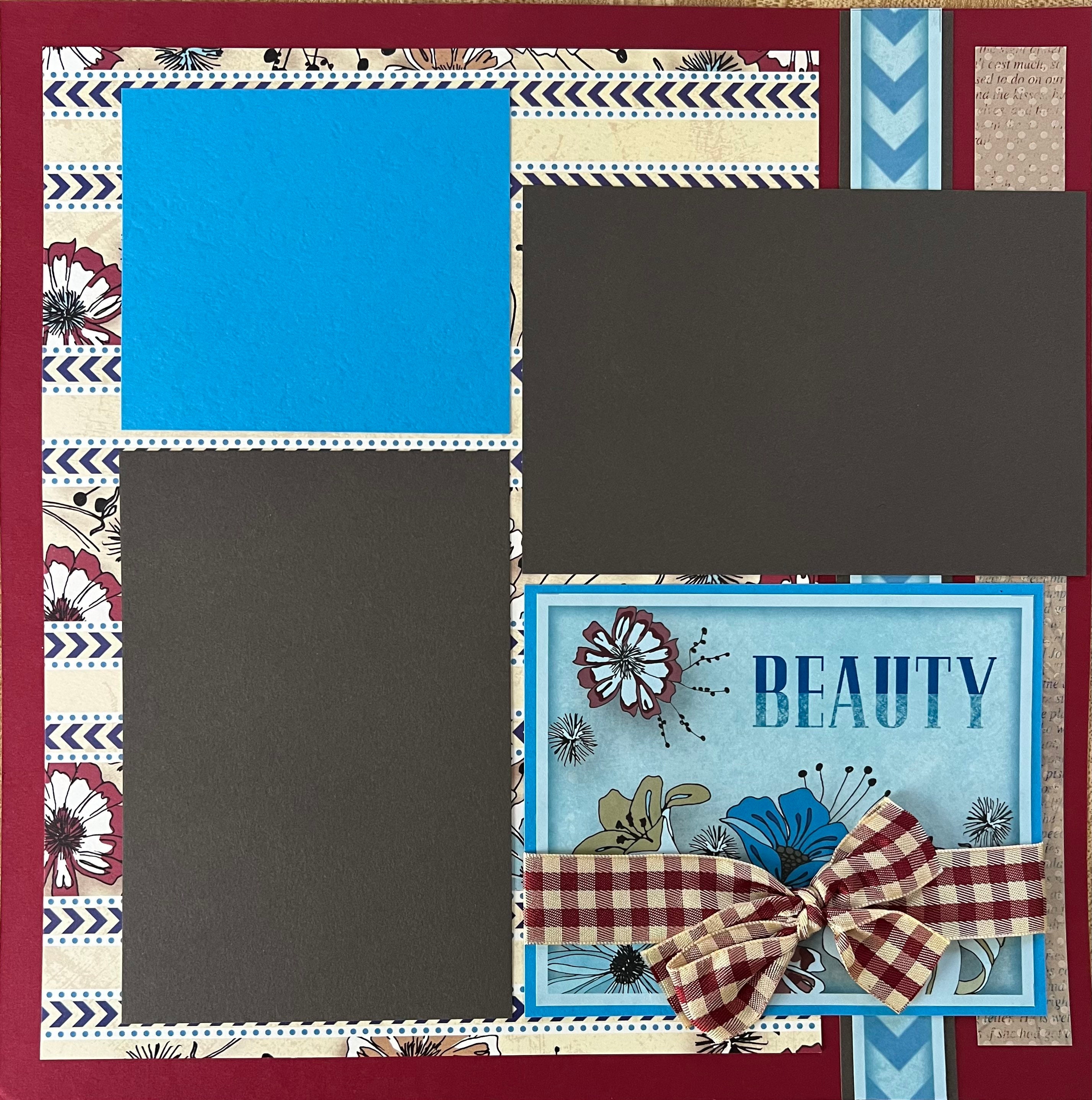 Pre-made Scrapbook Pages, 12x12, Friendship Theme, Perfect for Framing ...