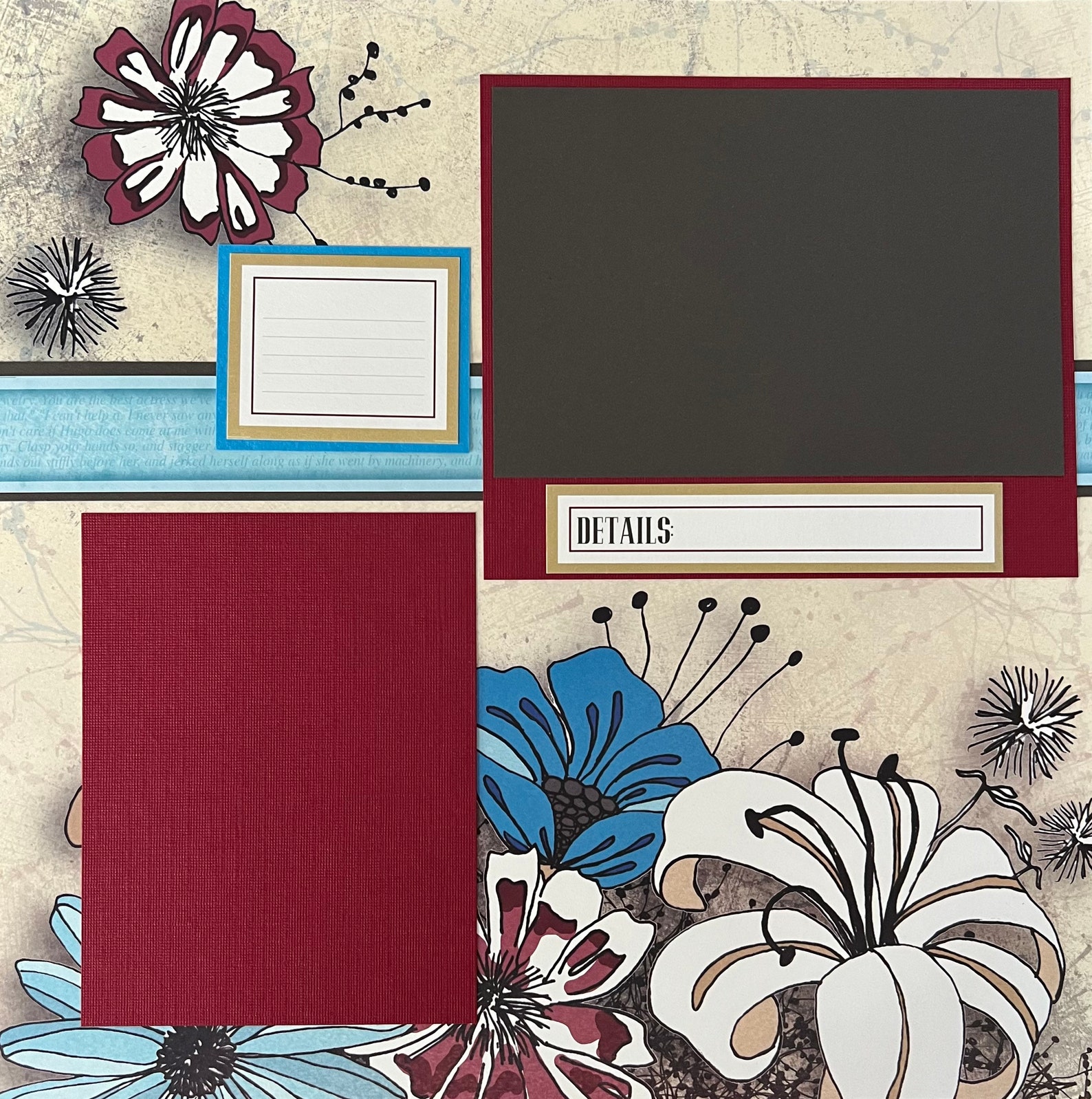 Pre-made Scrapbook Pages, 12x12, Friendship Theme, Perfect for Framing ...