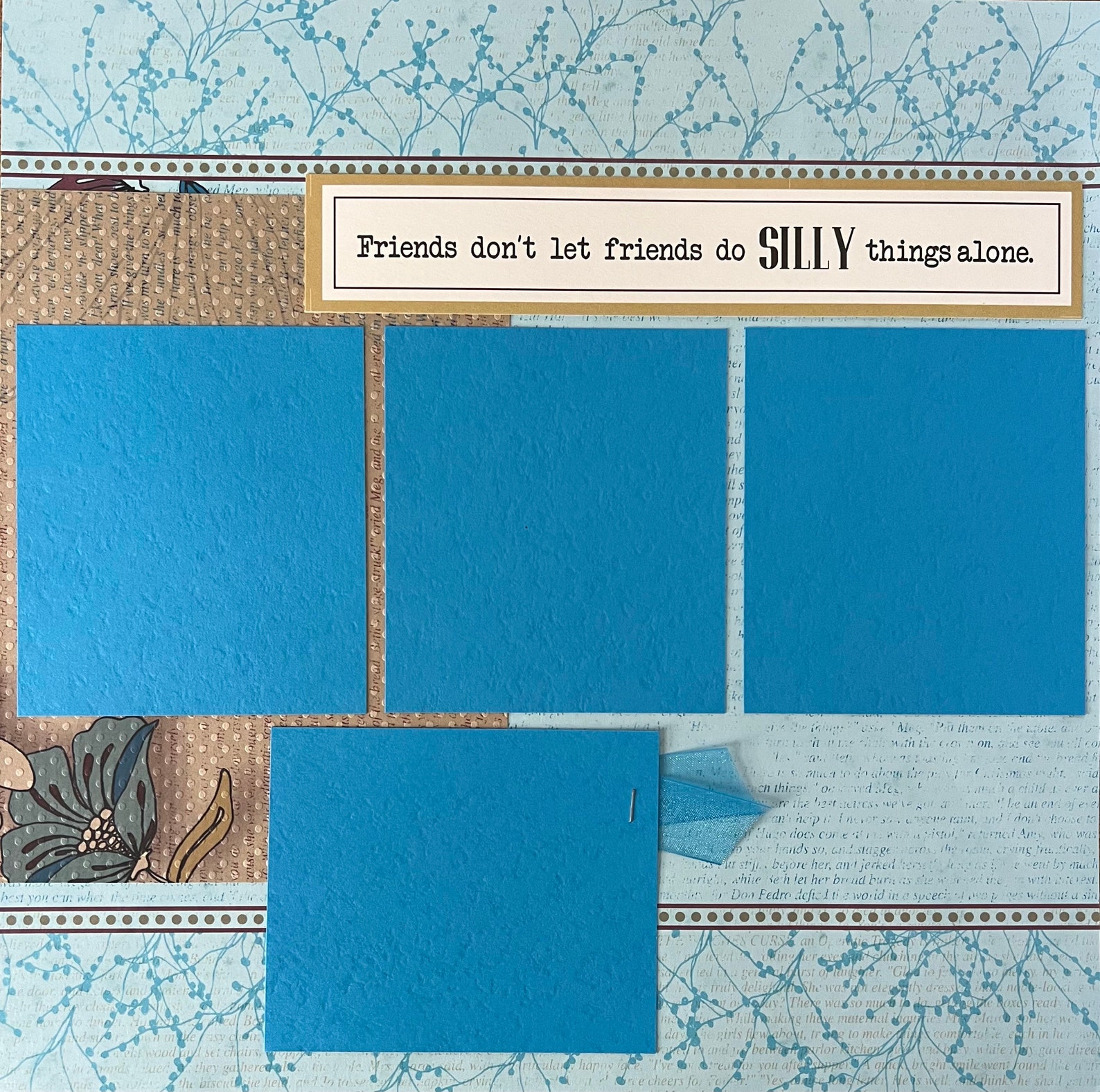 Pre-made Scrapbook Pages 12x12 Friendship Theme Perfect for - Etsy