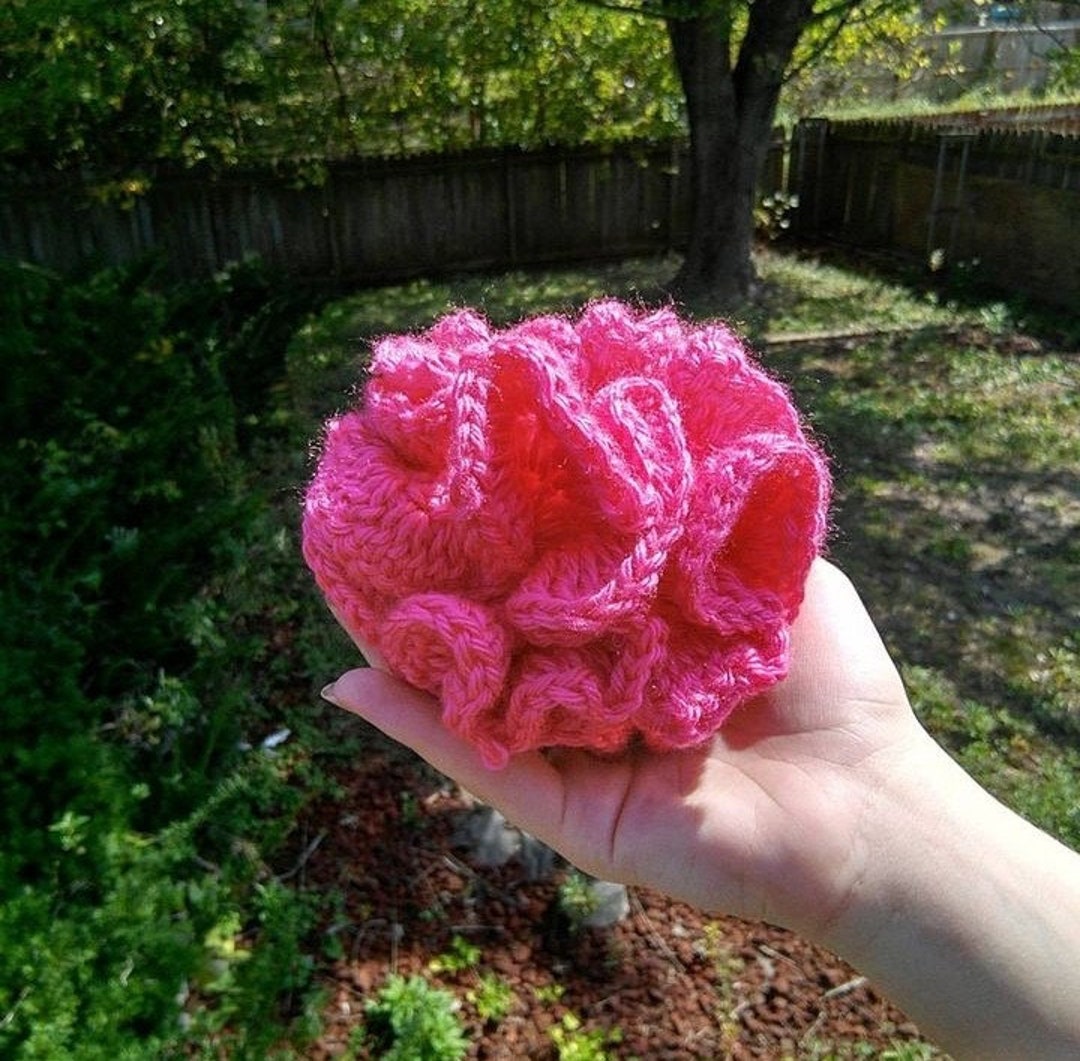 Crochet Bath Pouf - Soft Yarn Shower Loofah - Etsy