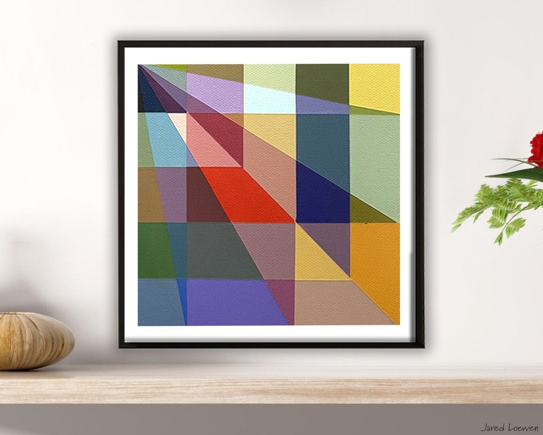 Colourful Minimalism, Geometric Art Prints, Geometric Abstraction ...