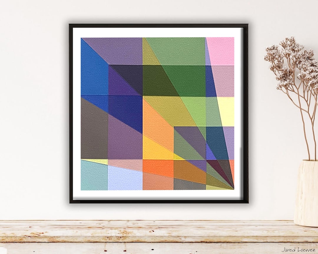 Colourful Minimalism, Geometric Art Prints, Giclee Art Prints, Canadian ...