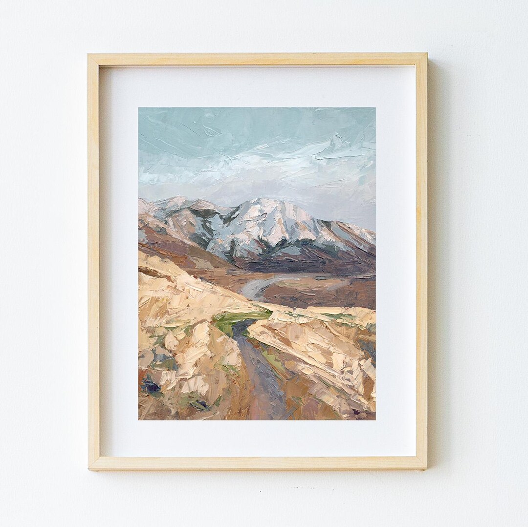 Mount Olympus Art Print | Utah Landscape | Rocky Mountains | Salt Lake Valley Mountains ...