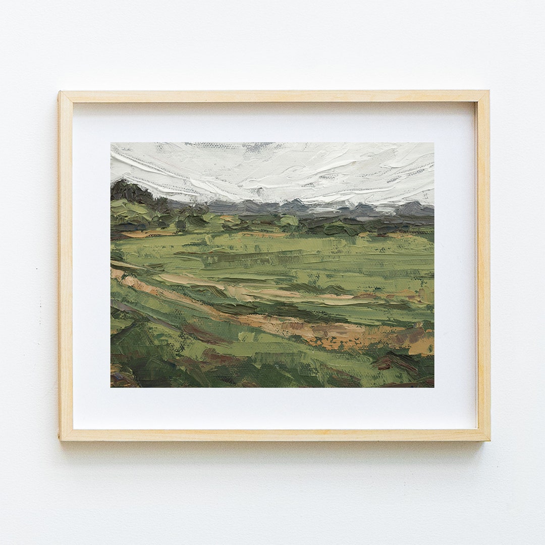 Neutral Landscape Abstract Landscape Simple Landscape Art - Etsy