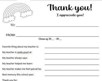 Teacher Appreciation Week Printable, Teacher Appreciation Letter ...