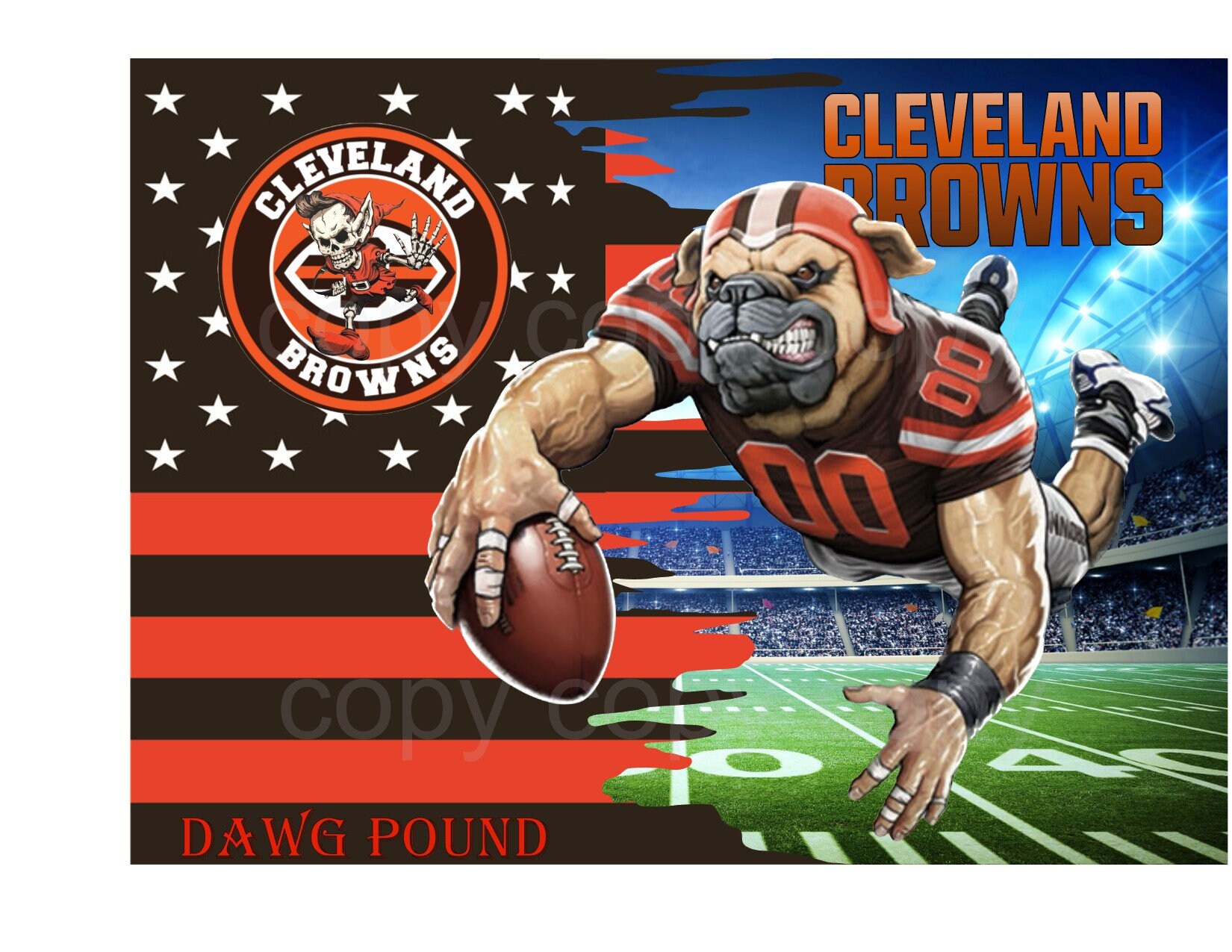 Cleveland Brown Sublimation Art - Etsy
