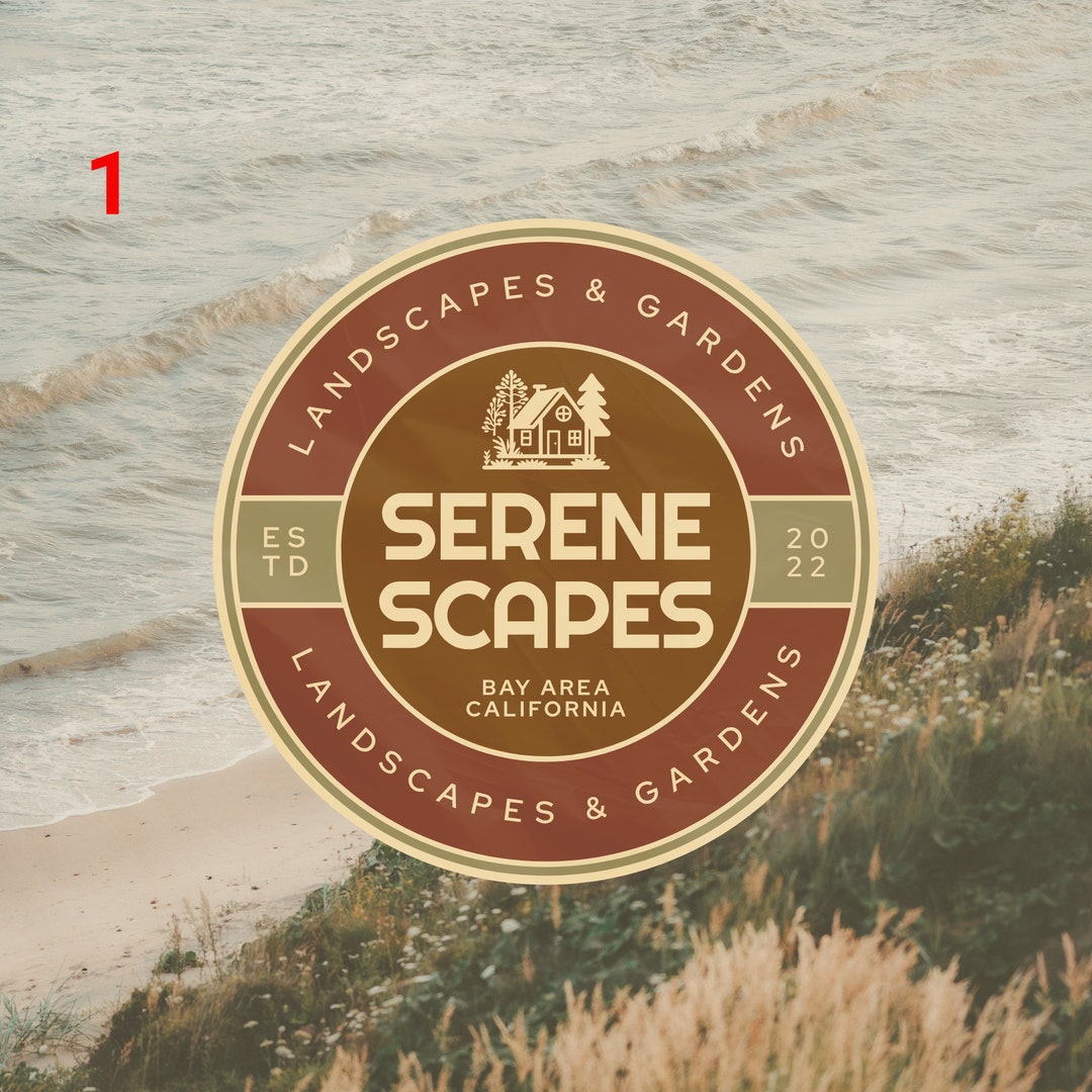 LANDSCAPE COMPANY LOGO Design, Custom Landscape Logo Design Service. I ...