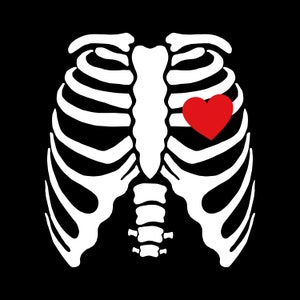 Skeleton Chest SVG File Png Easy to Cut Files Rib (Download Now) - Etsy