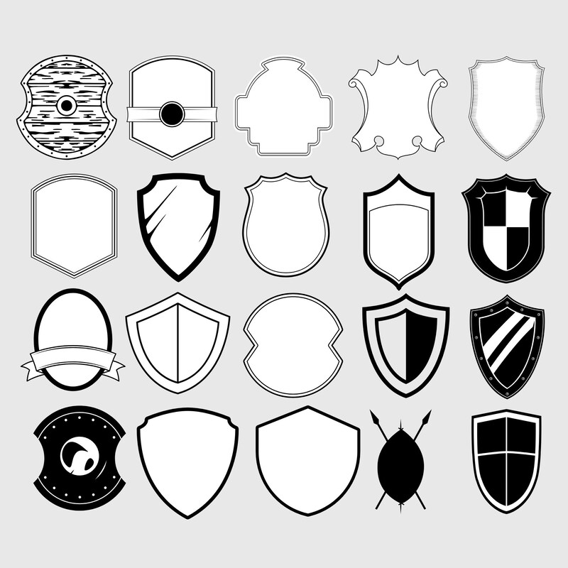 Shield Svg - Etsy