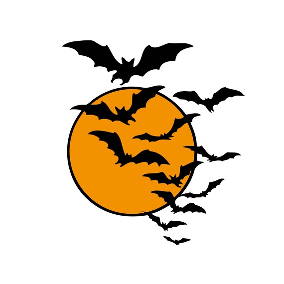 Halloween Bats SVG Spooky Bats SVG Bats Clipart Bats PNG - Etsy