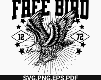 Freebird PNG Rock and Roll Sublimation Download Music - Etsy