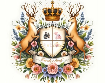 Your Family Crest, Custom Family Crest, Wedding Crest,family Crest Coat ...