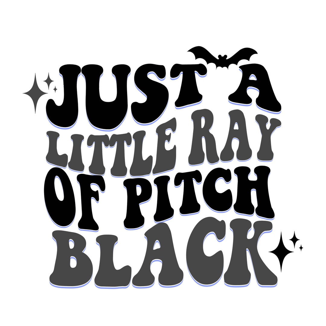 Little Ray of Pitch Black Png, Halloween Svg, Witch Png, Retro ...