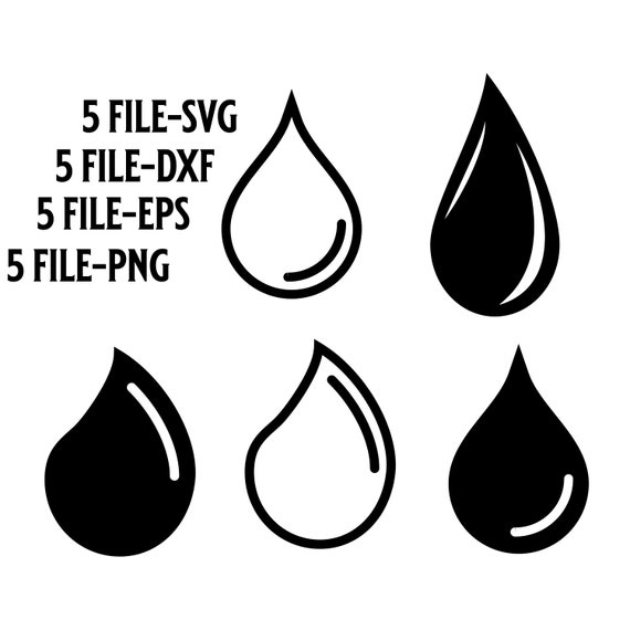 Drop. Files Prepared for Cricut. SVG Clip Art. Digital File - Etsy