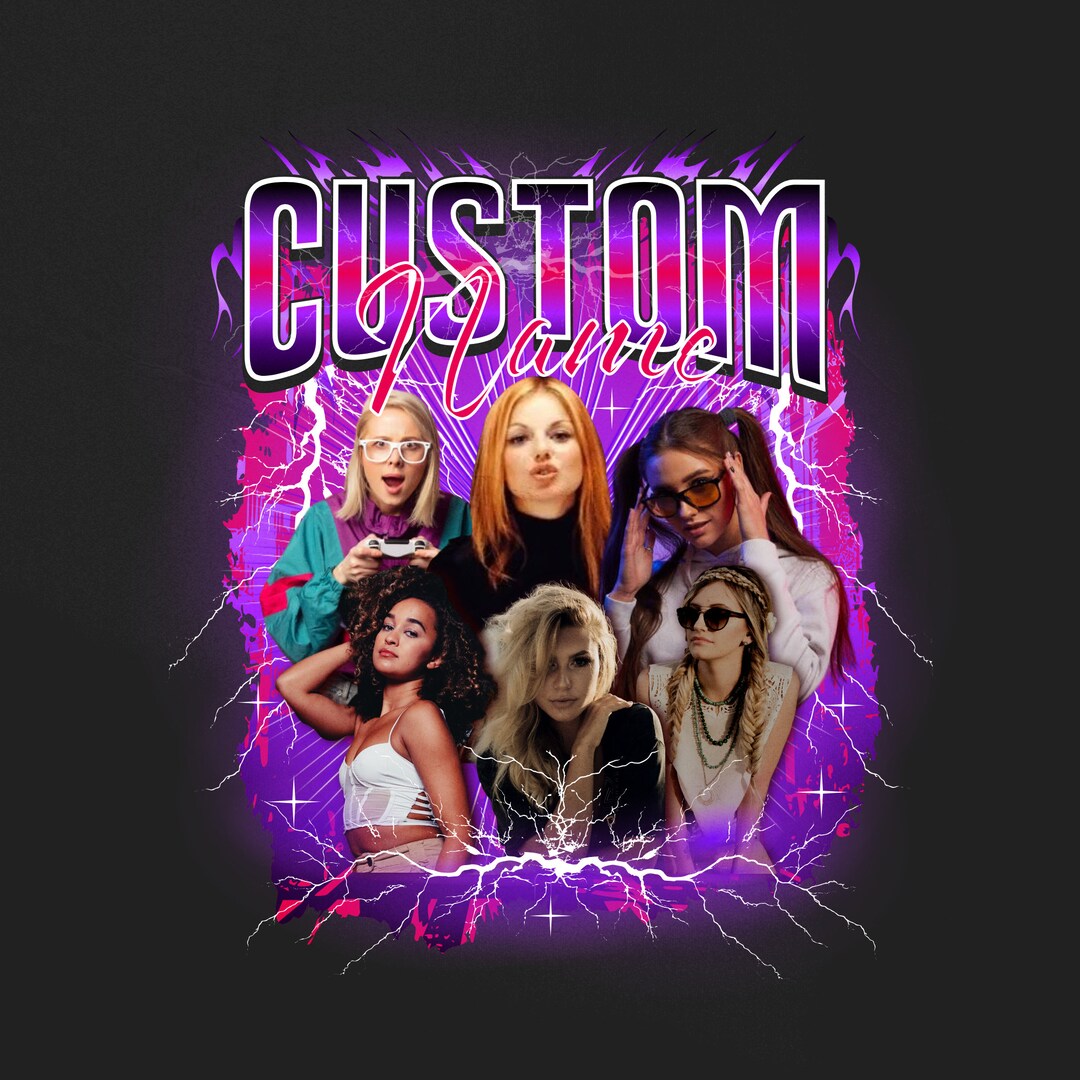 Digital File, Custom Bootleg Rap Tee, Personalized Photo Bootleg Shirt ...