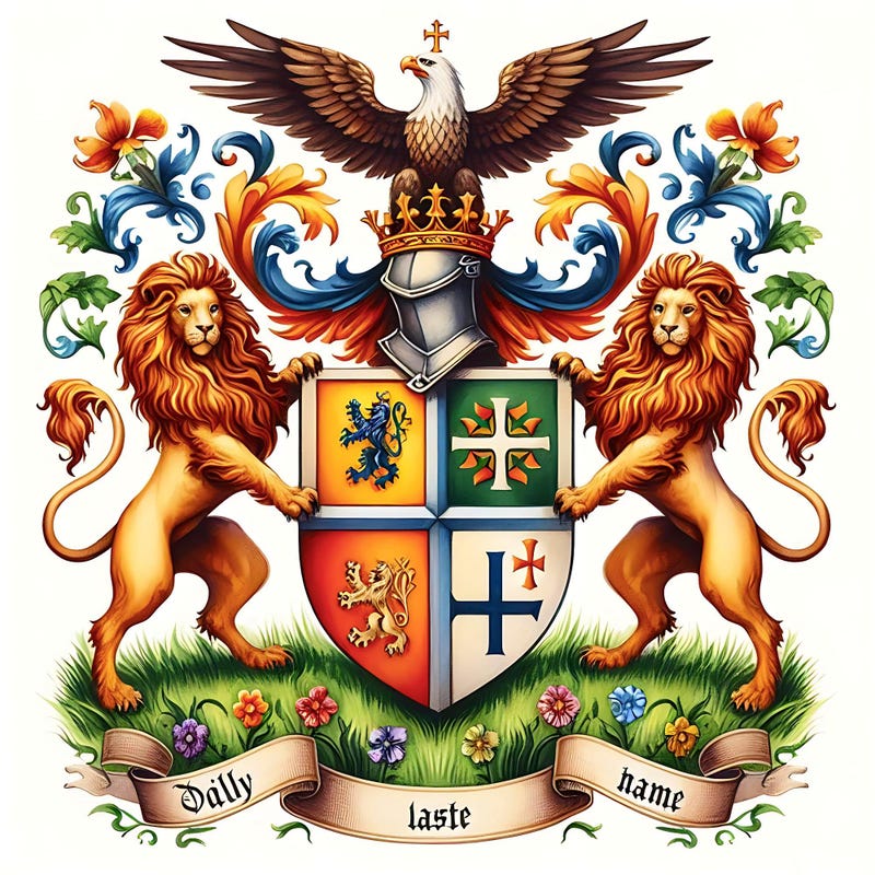 Custom Family Crest - Etsy