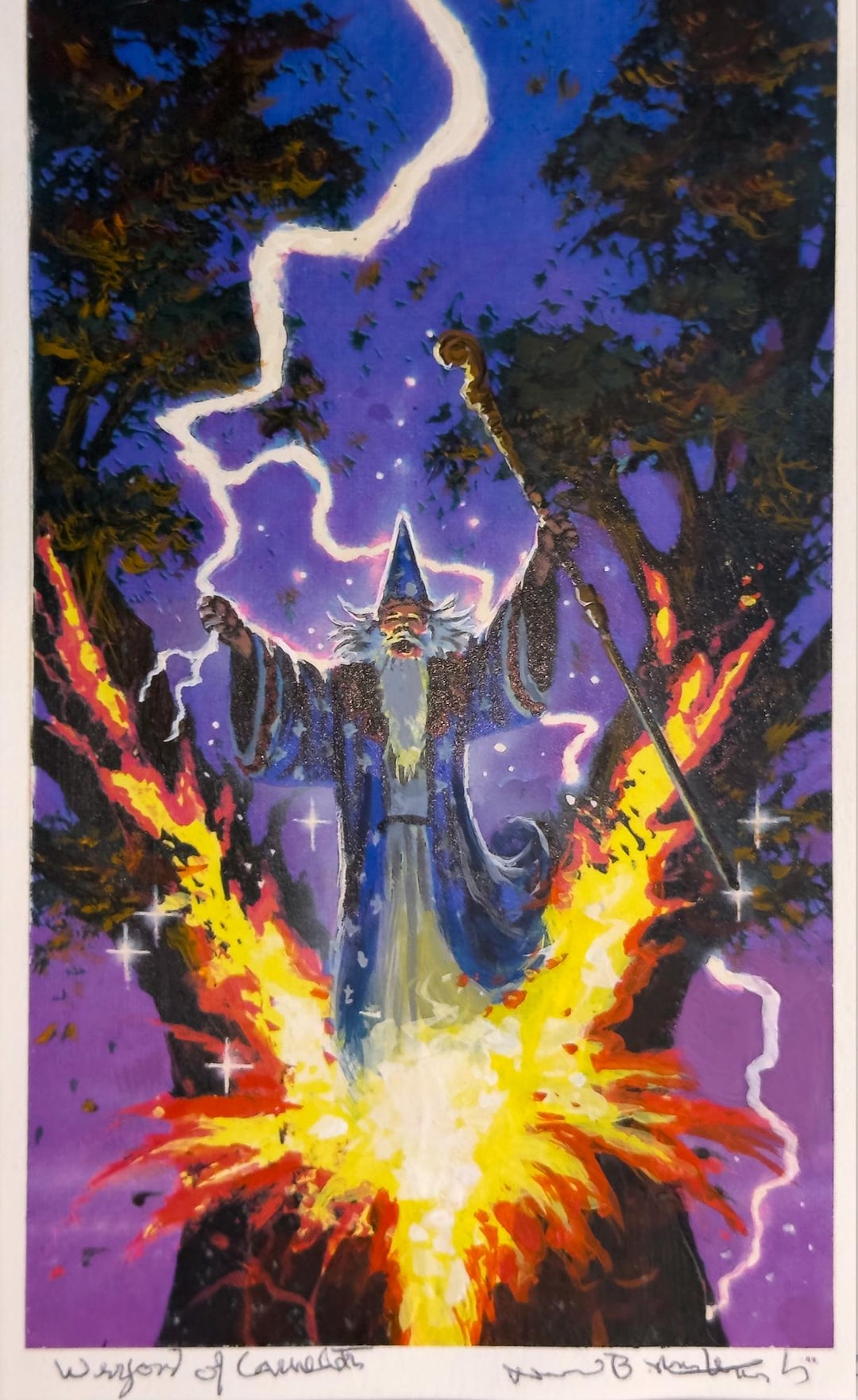 Original Cover Sketch for "the Wizard of Camelot" by Simon Hawke Sketch ...