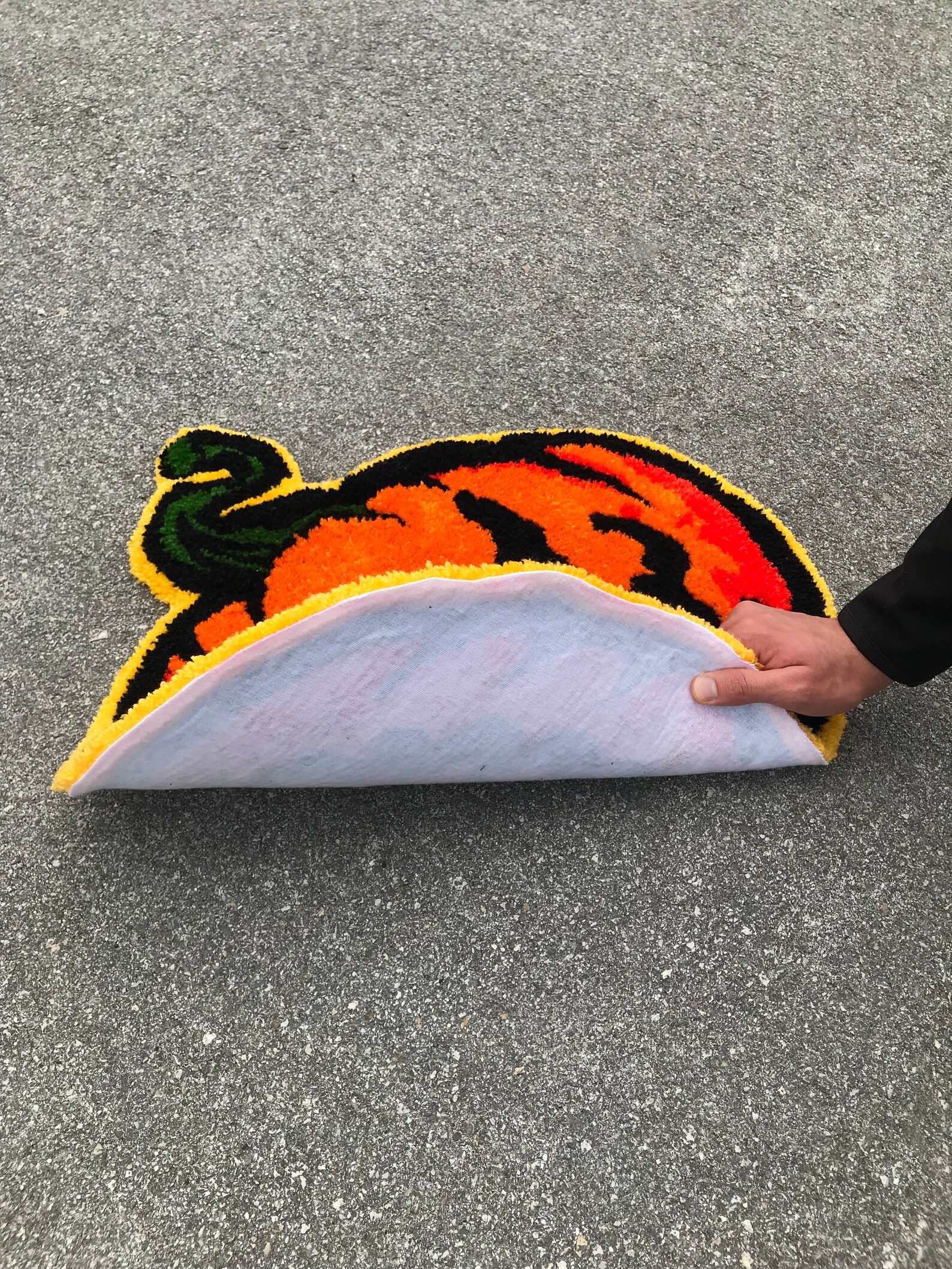 Halloween Pumpkin Fluffy Tufted Rug / %100 HANDMADE - Etsy