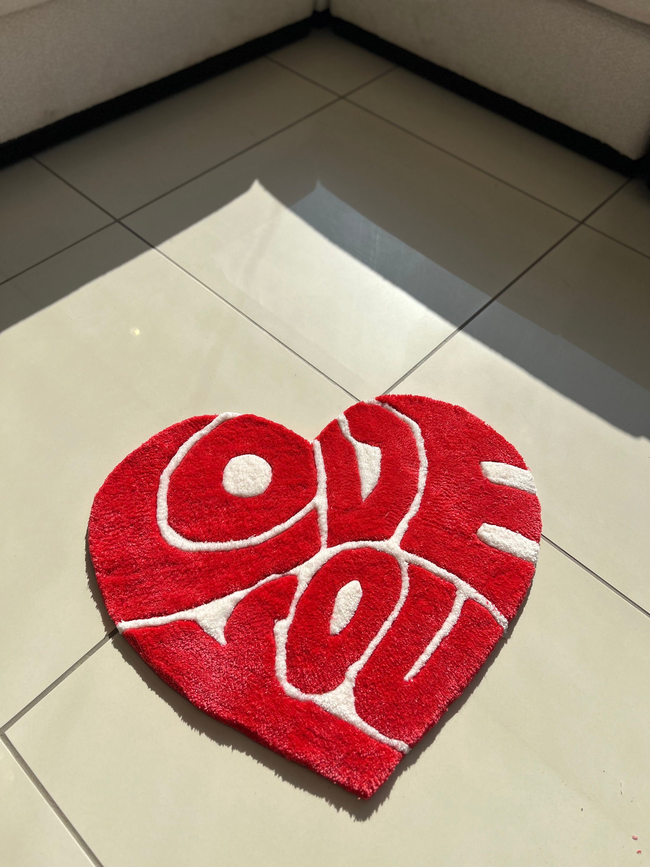 Love You Tufted Rug / %100 HANDMADE - Etsy