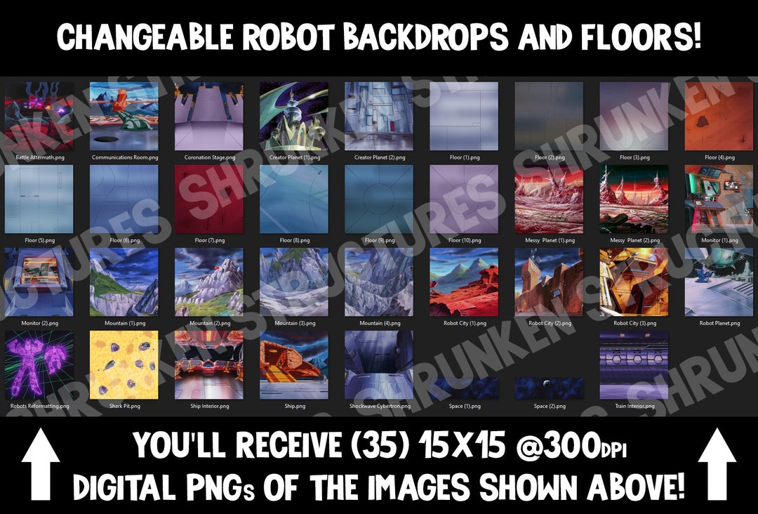 Changeable Robot Backgrounds - Etsy