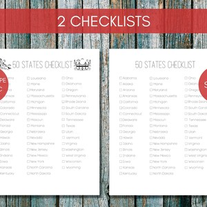 50 States Checklist Printable | US States Bucket List Challenge ...