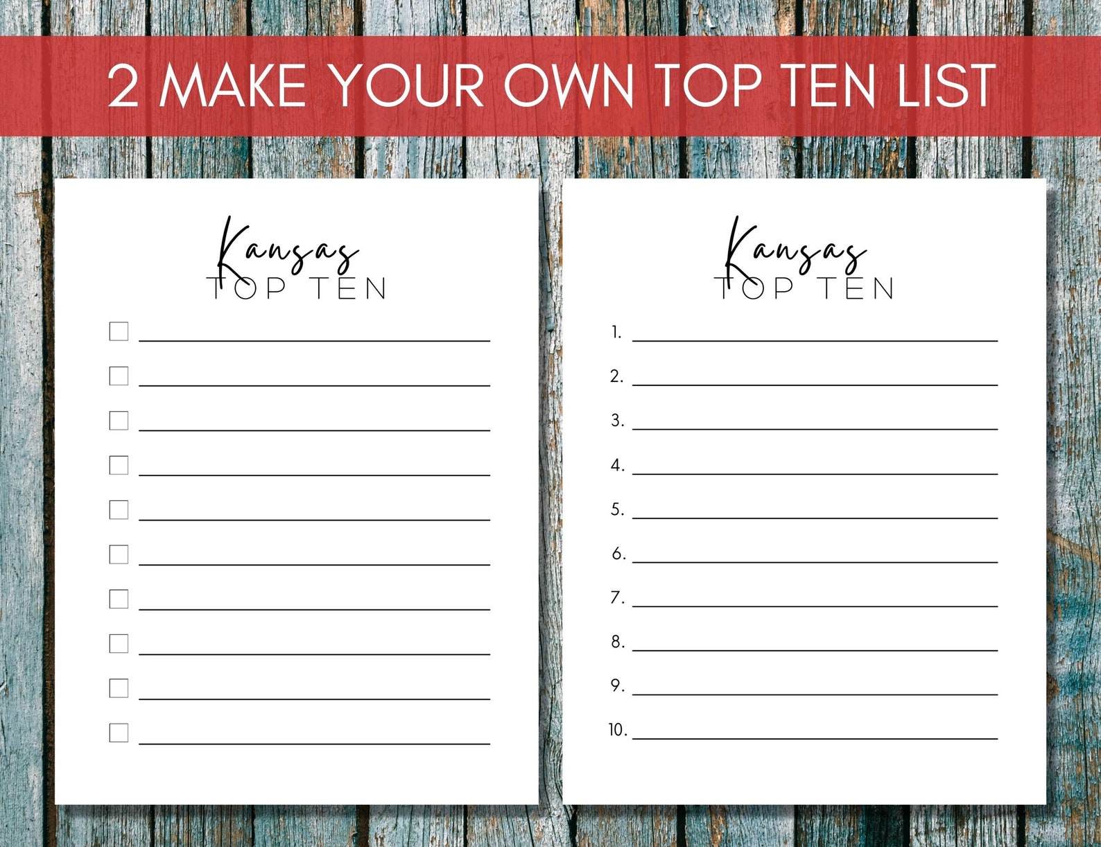 Kansas Bucket List Printable | Top Things to Do Travel Planner | Family ...