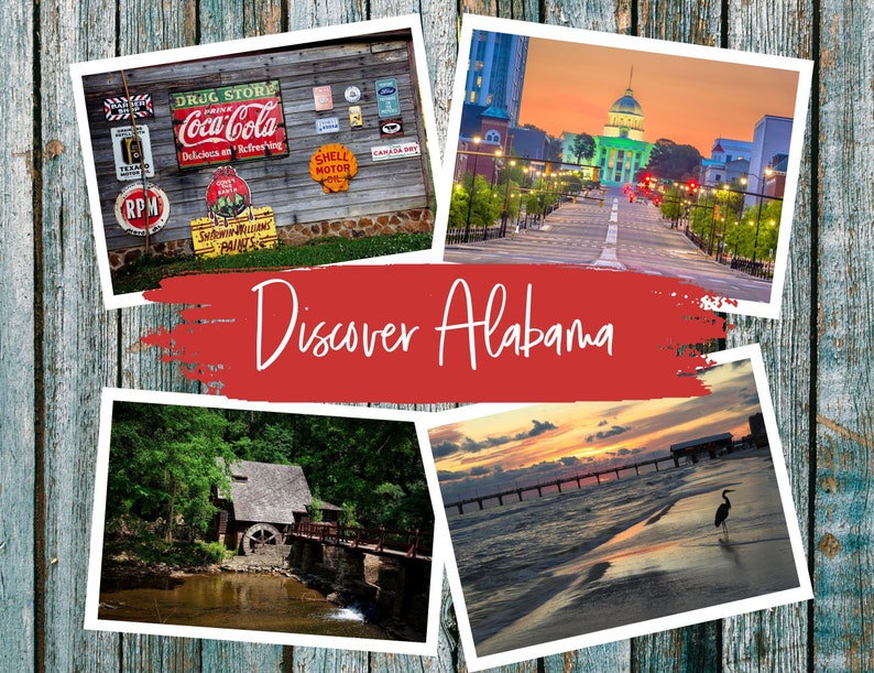 Alabama Bucket List Printable | America's 50 States Travel Planner ...