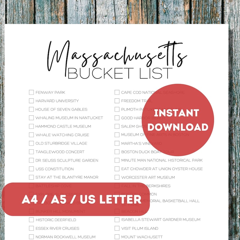 Bucket List - Etsy