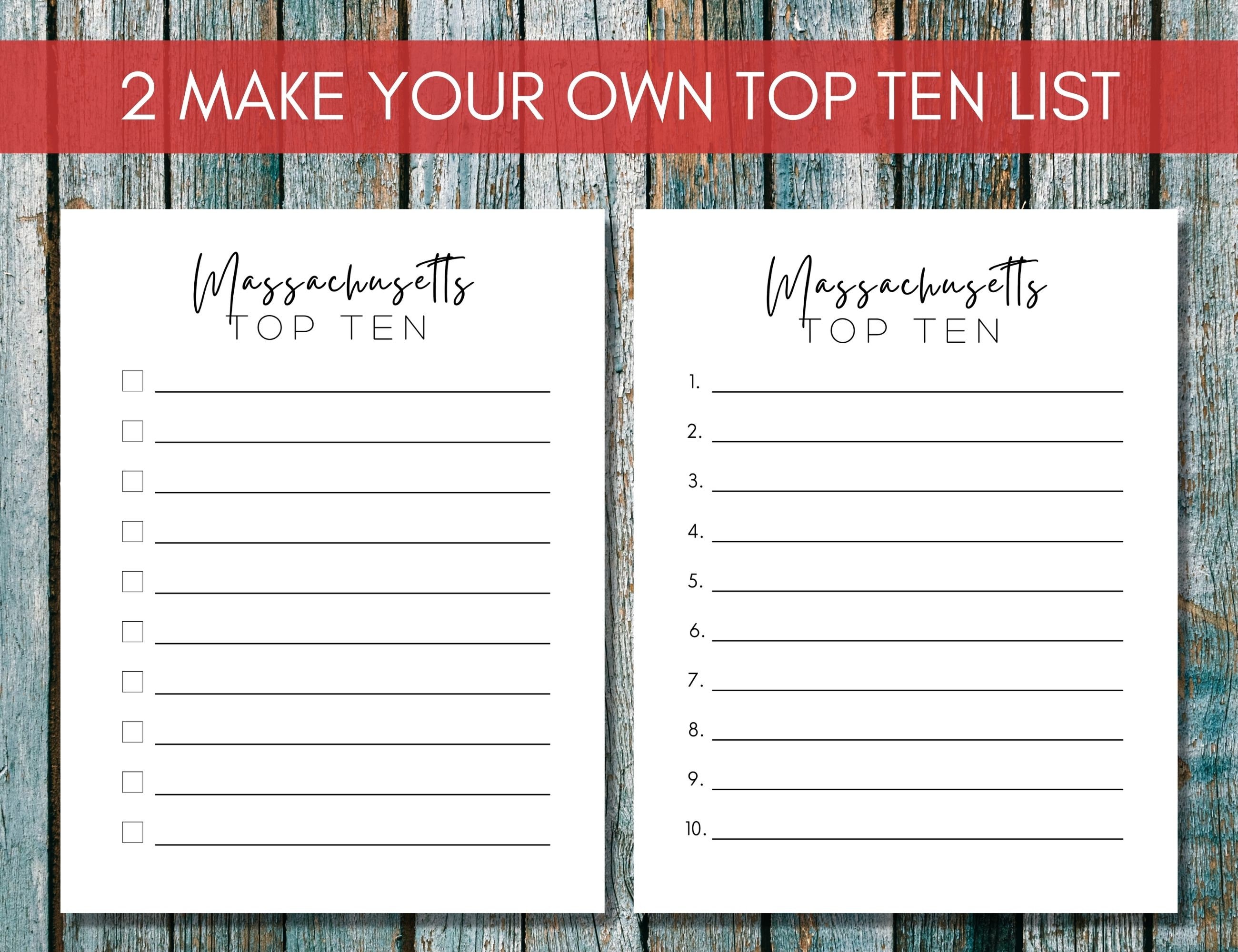 Massachusetts Bucket List Printable | America's 50 States Travel ...