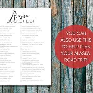 Alaska Bucket List Printable | America's 50 States Travel Planner ...