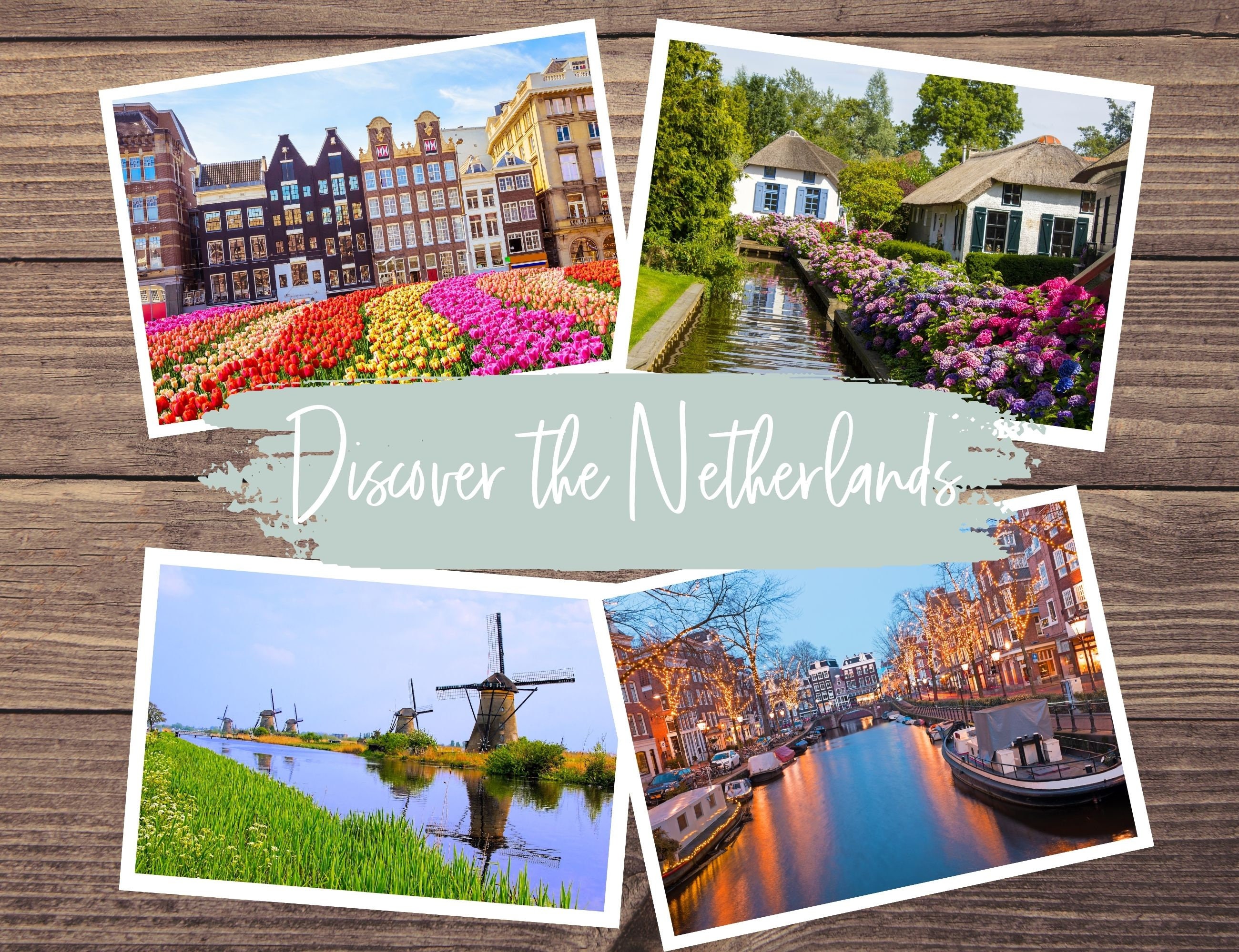 Netherlands Bucket List Printable Netherlands Travel Planner Checklist ...